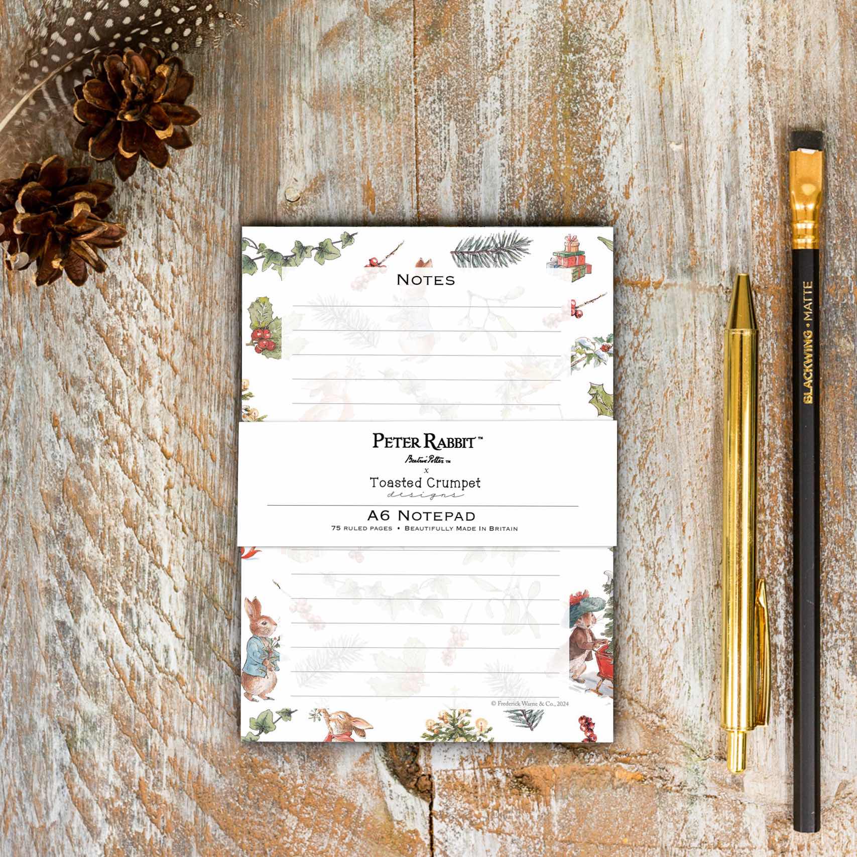 Peter Rabbit "A Winter's Tale" A6 Jotter Notepad – Toasted Crumpet