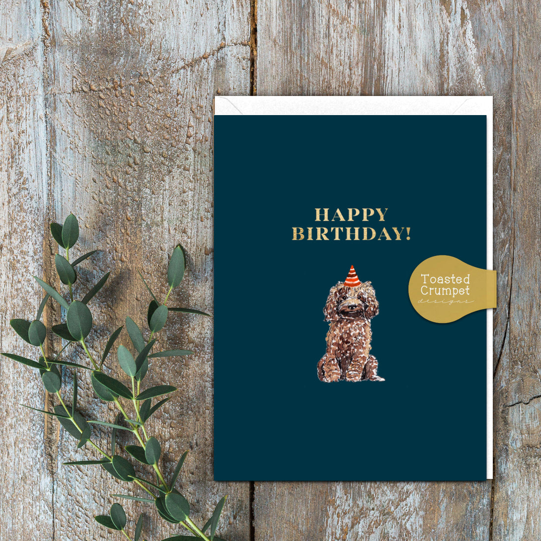 Happy Birthday (Cockapoo) Card (Cello-Free) – Toasted Crumpet